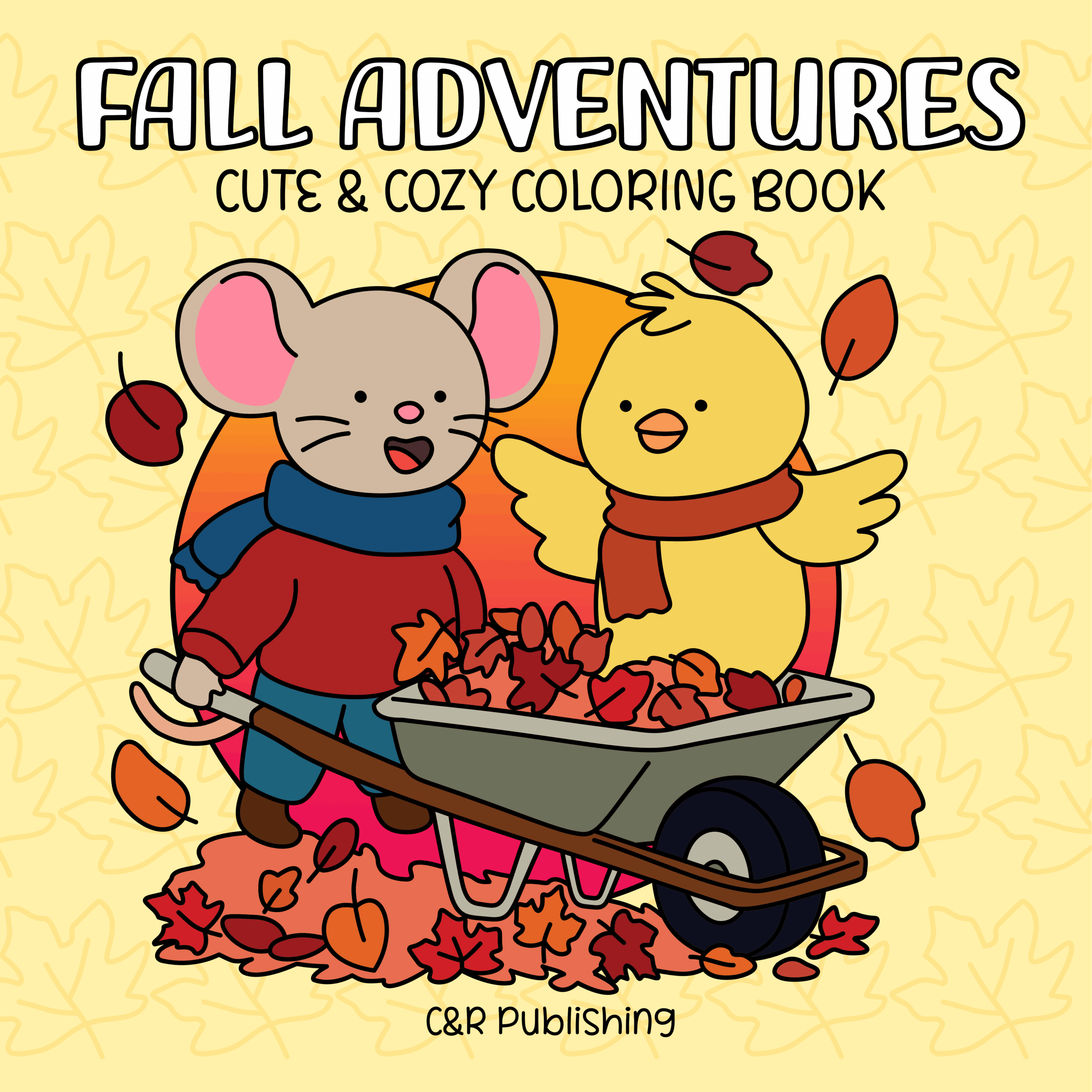 Fall Adventures Coloring Book – Cozy Fall Animal Scenes for Teens & Adults – C&R Publishing